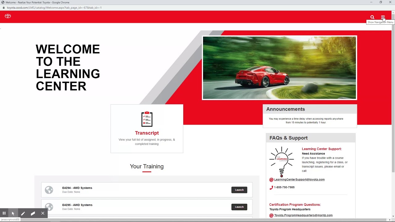 Toyota Learning Center Walkthrough