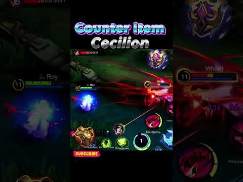 CECILION Counter Item  ✅ |MOBILE LEGENDS BANG BANG #mlbb #мобайллегенд #shortsvideo #Roy #shrots