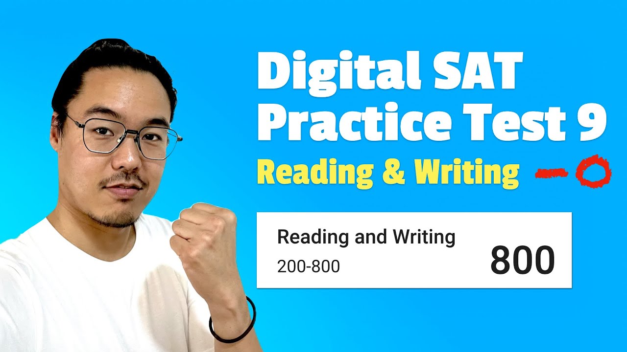 [Solved Live] Digital SAT Reading & Writing, Practice Test 9