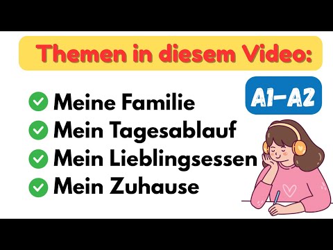 Deutsch lernen | wichtige Themen für A1-A2 | #deutschlernen