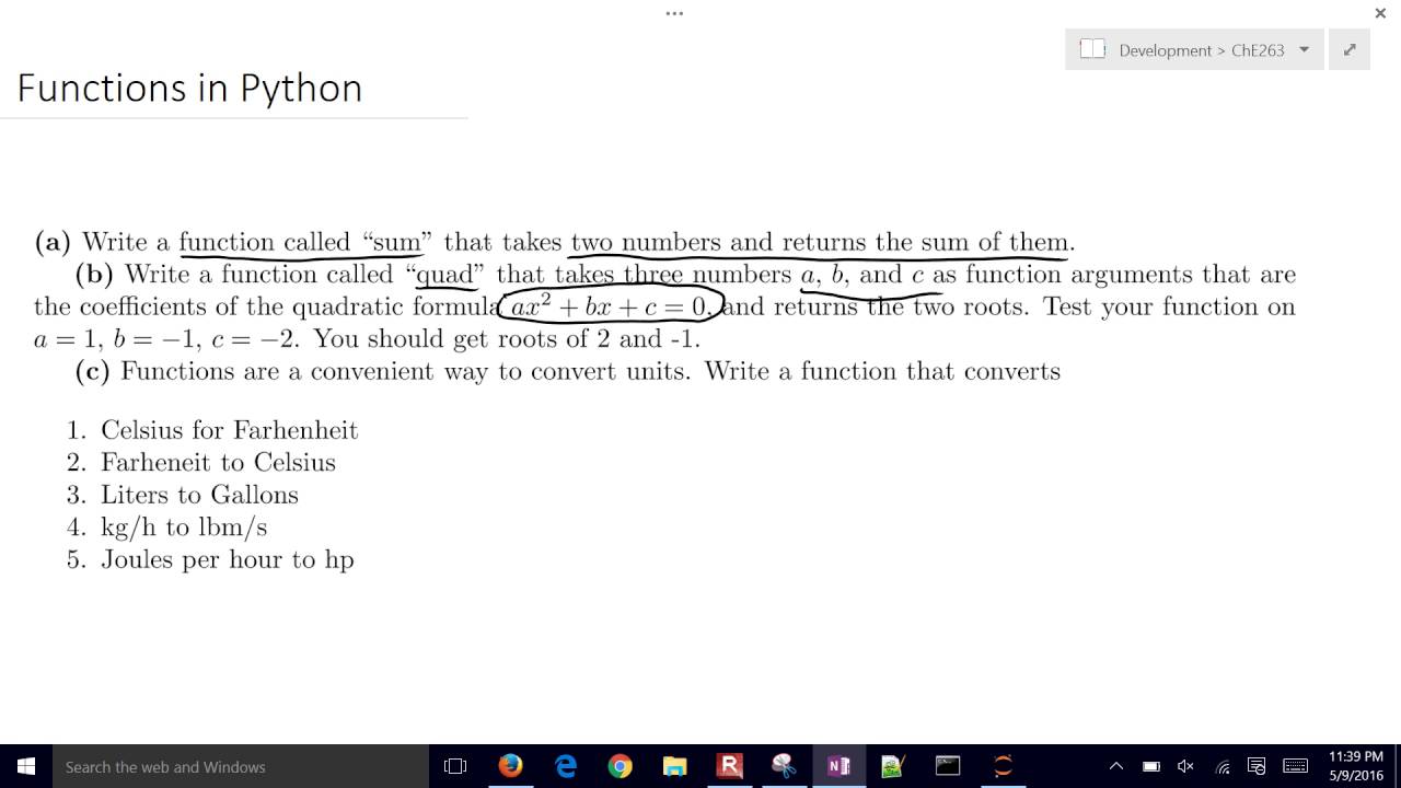 Define Python Functions with Multiple Inputs and Outputs