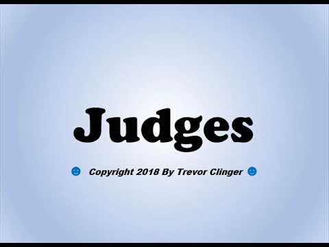 How To Pronounce Judges