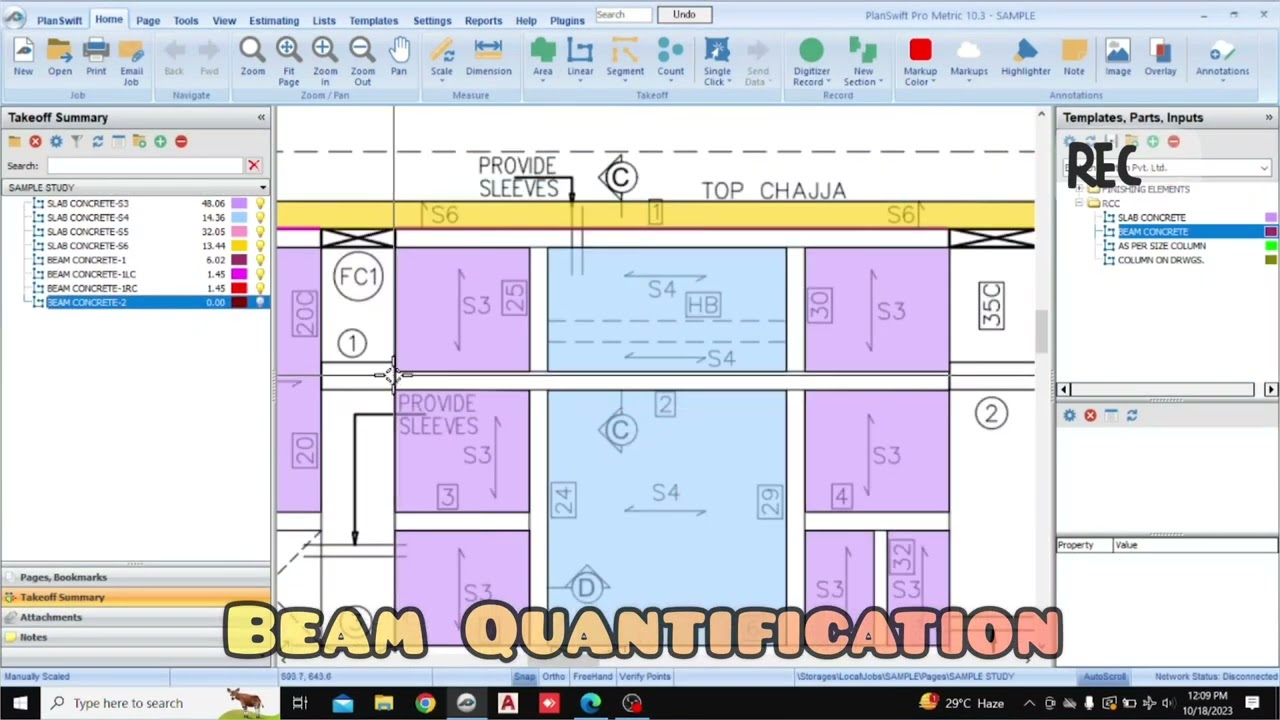 Typical Floor RCC Quantification _ Pdf #pdf #rcc #quantitysurveyor #takeoff