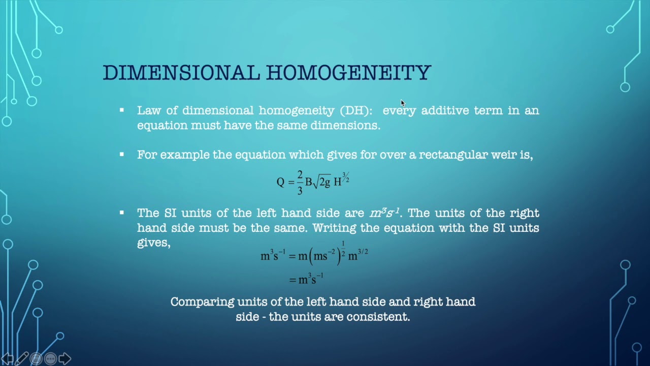 Chapter 4.1 Introduction to Dimensional Analysis