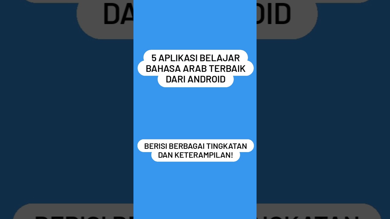 5 Aplikasi Belajar Bahasa Arab Terbaik dari Android: berisi berbagai tingkatan #shorts #dosenpenulis