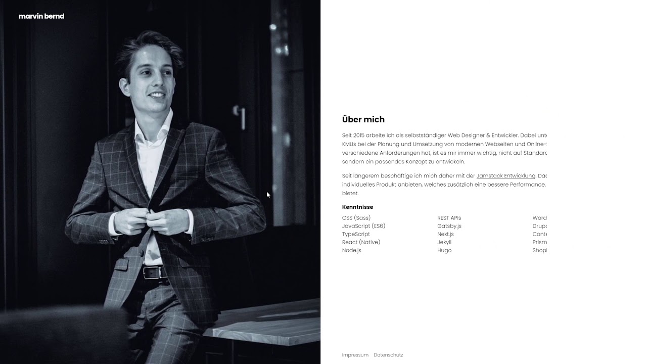 Marvin Bernd  Web Developer