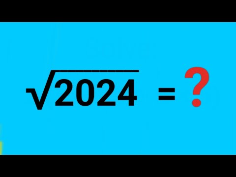 Square Root of 2024 without a calculator! A trick never taught in school!
