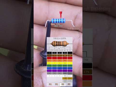 Calculating the resistor color code is brown, black, black, black and brown #resistor #color #code