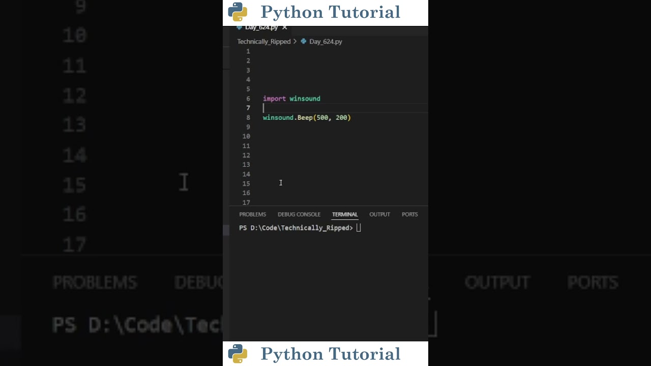 Adding Sounds to Your Python Scripts | Python Tutorial
