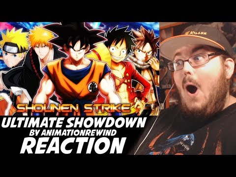 GOKU vs NARUTO vs LUFFY vs ICHIGO vs NATSU! SHOUNEN STRIKE ANIME MOVIE REACTION!!!
