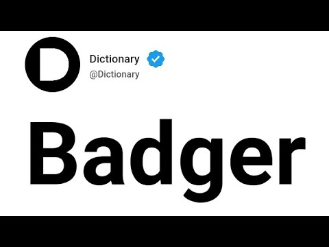 Badger Meaning In English