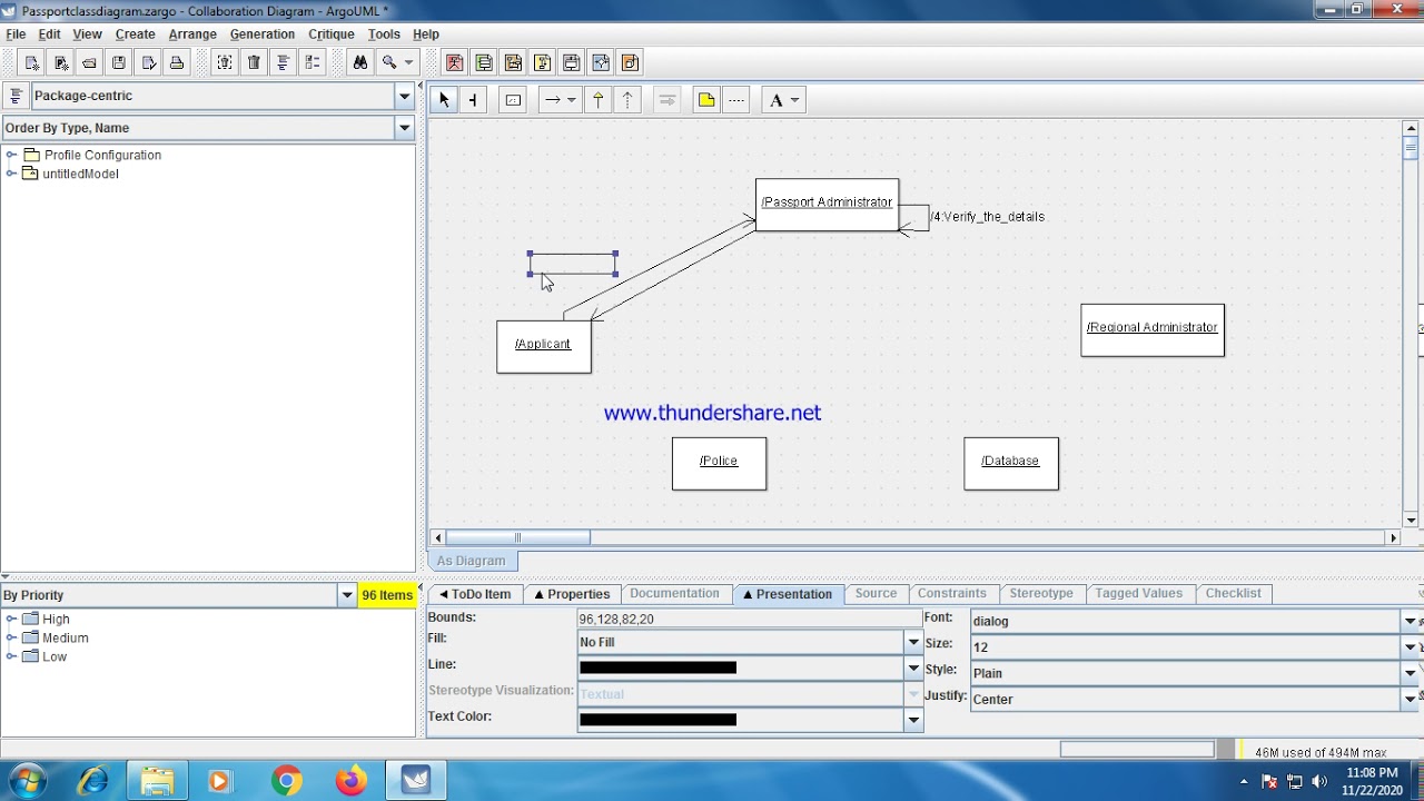 How to draw the Collaboration diagram