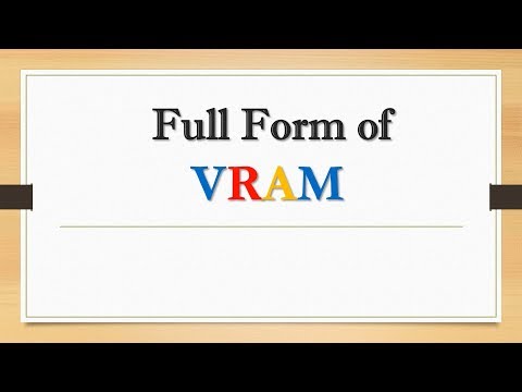 Full Form of VRAM || Did You Know?