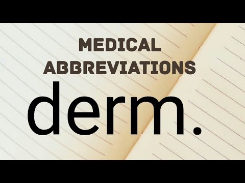 What is derm.?