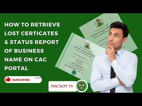 Best way to retrieve your lost cac lost certificates for a business name