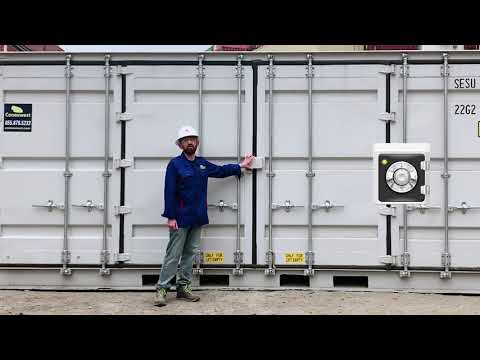 20ft open side shipping container in details