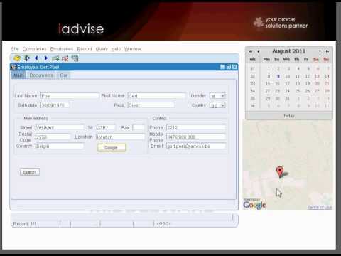 Oracle Forms 11g and Google maps integration – iAdvise blog