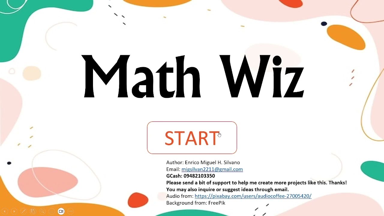 Math Arithmetic PowerPoint - Math Wiz - VBA Programmed
