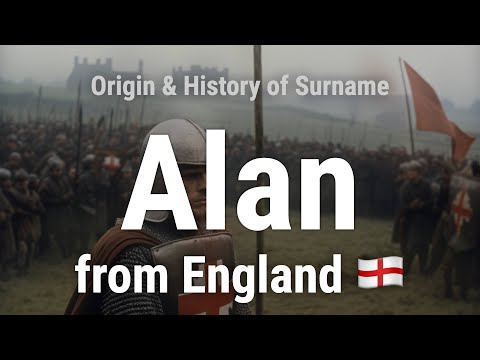 Alan from England 🏴 - Meaning, Origin, History & Migration Routes of Surname