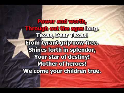 Texas Our Texas song - karaoke