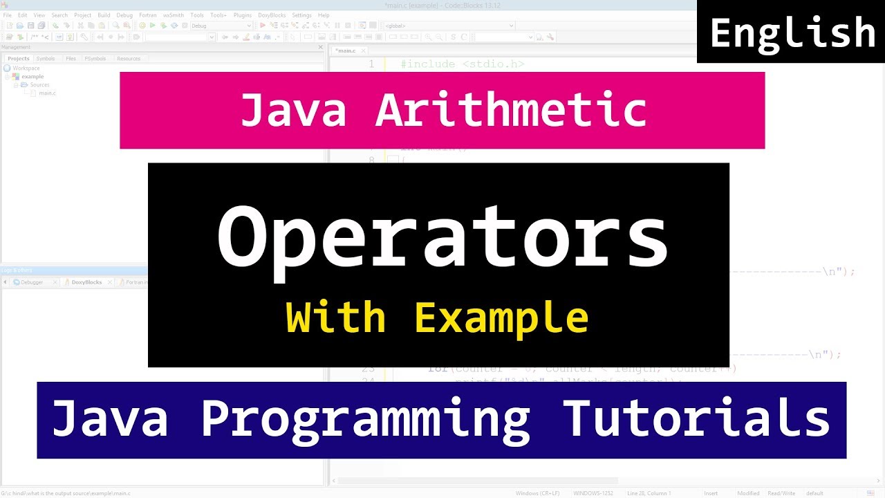 Basic and Compound Arithmetic Operators  | Java Video Tutorial