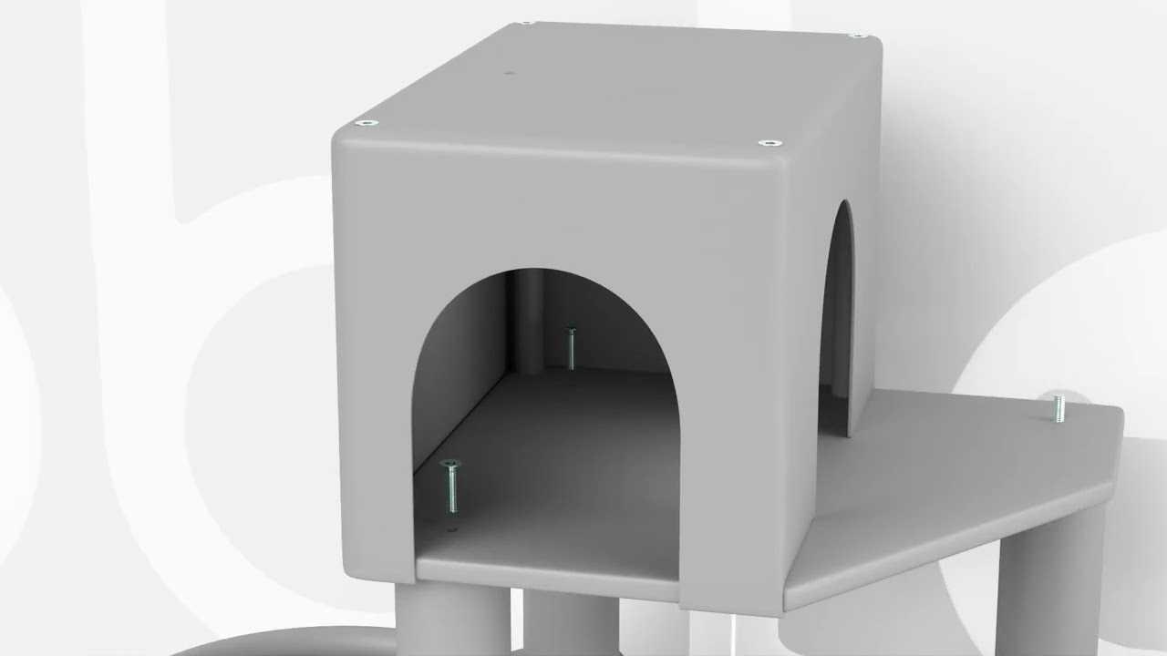 Globlazer F76B Cat Tree Assembly Guide