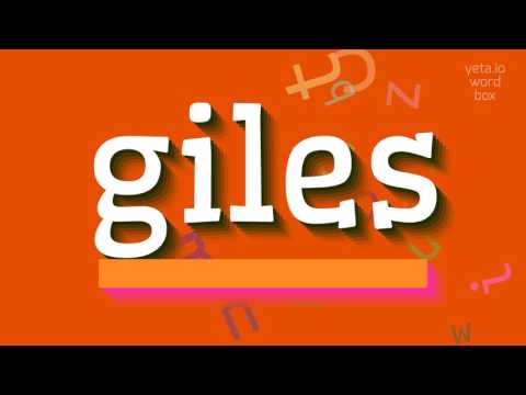 GILES - How to pronounce it?