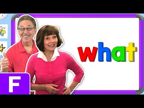 Jan Richardson Sight Words | Level F | What | Jack Hartmann