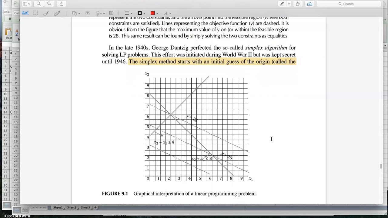 che205, ch9, simplex method, part 1