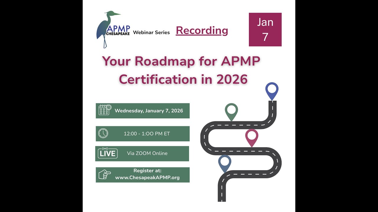 2025 01 07 APMP Certification Roadmap for 2026