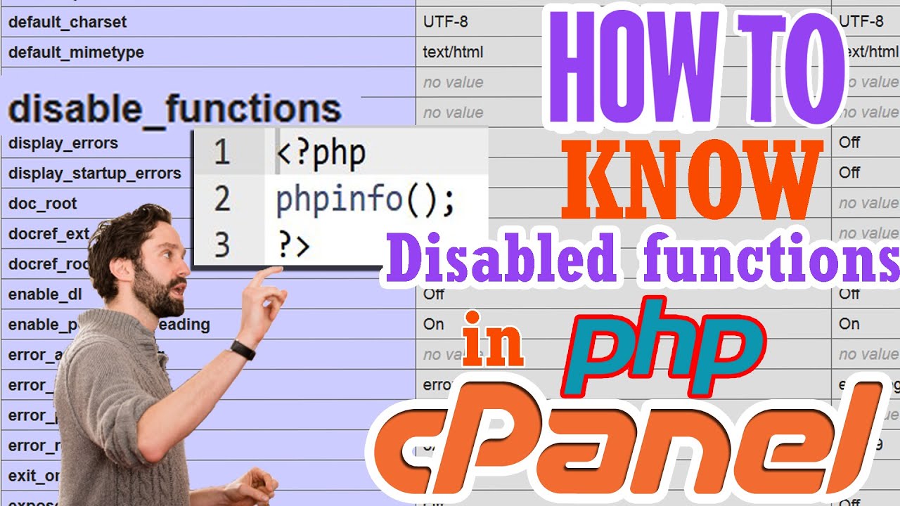 How to know all PHP disabled functions in cPanel [Step by Step] ☑️