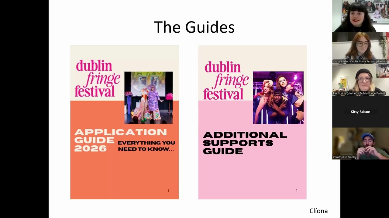 Dublin Fringe Festival - Info session for 2026 applications