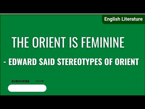 The Orient is Feminine - Edward Said Stereotypes of the Orient in Urdu Hindi #5