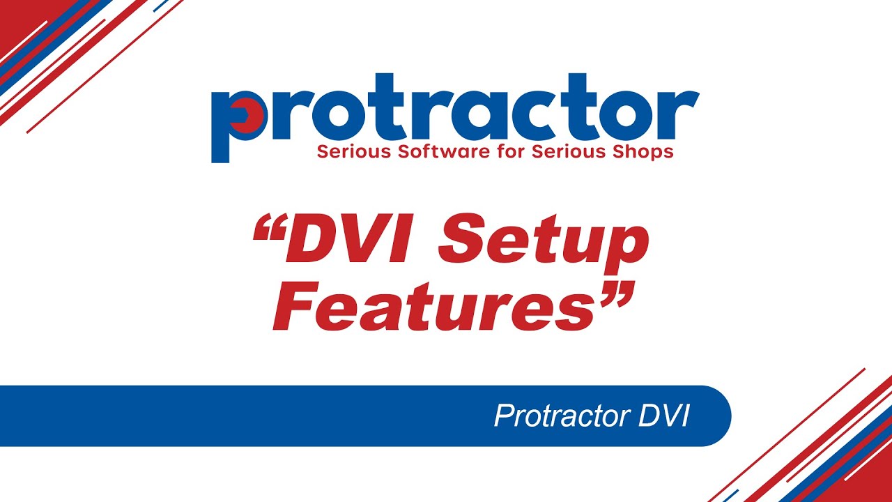 DVI Setup Features
