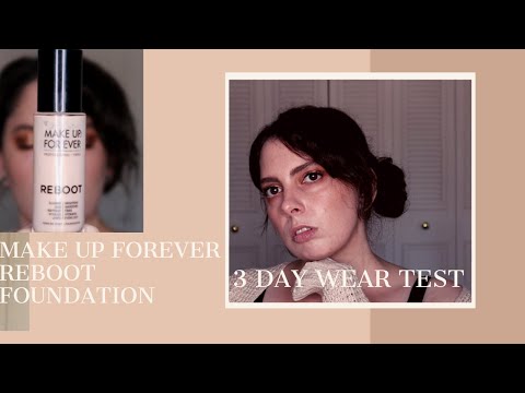 Make Up Forever REBOOT Foundation | 3 DAY WEAR TEST Review & Demo Fair Dry Skin