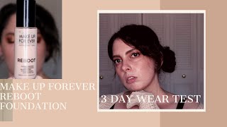Make Up Forever REBOOT Foundation | 3 DAY WEAR TEST Review & Demo Fair Dry Skin