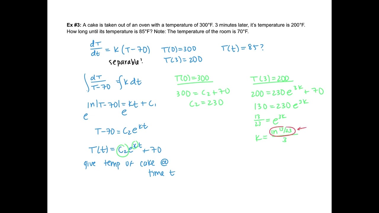 Diff Eq 3.1 Notes: Linear Models