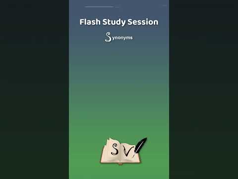 FLASH STUDY SESSION - Synonyms #shorts #wrath