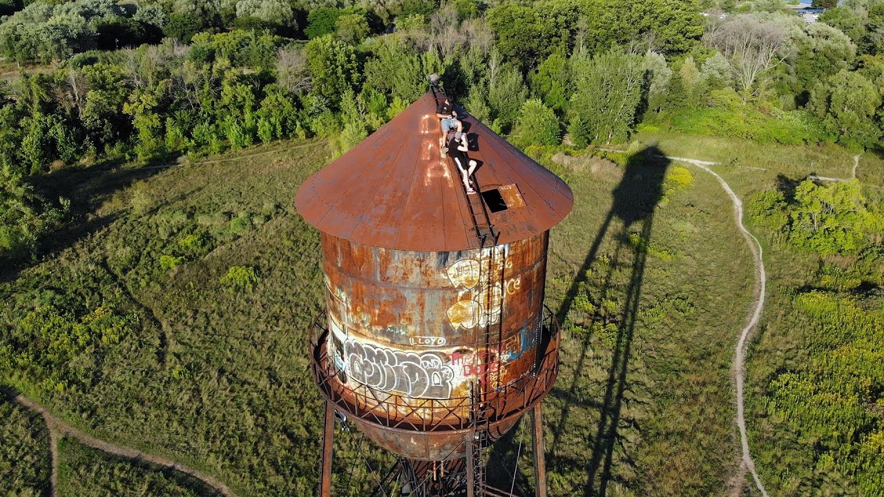 Climbing an Abandoned Water Tower