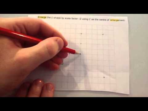 Enlargements with negative scale factor | Corbettmaths