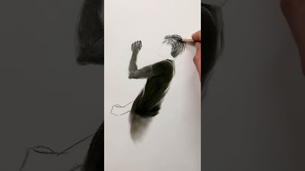 Esboço rápido de figura humana desenho