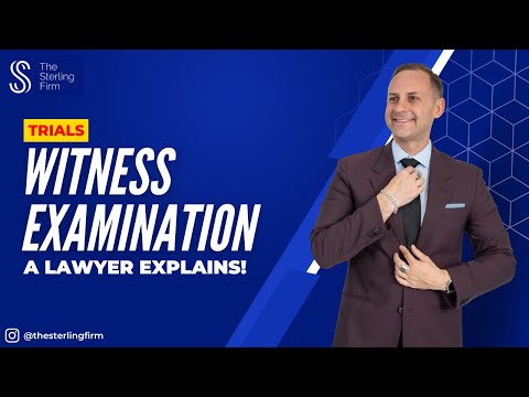 WITNESS EXAMINATION IN CIVIL TRIAL | A LAWYER EXPLAINS #injurylawyer