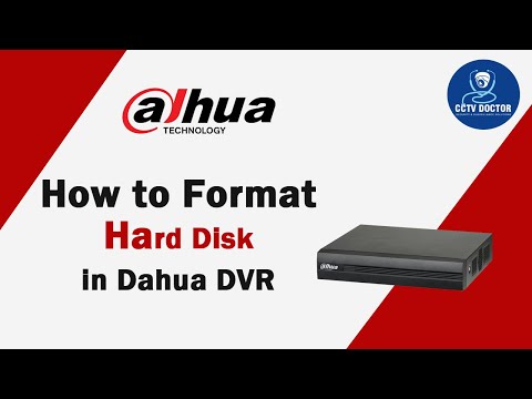 How to Format Hard Disk Drive in Dahua DVR / XVR | Dahua DVR HDD Reset