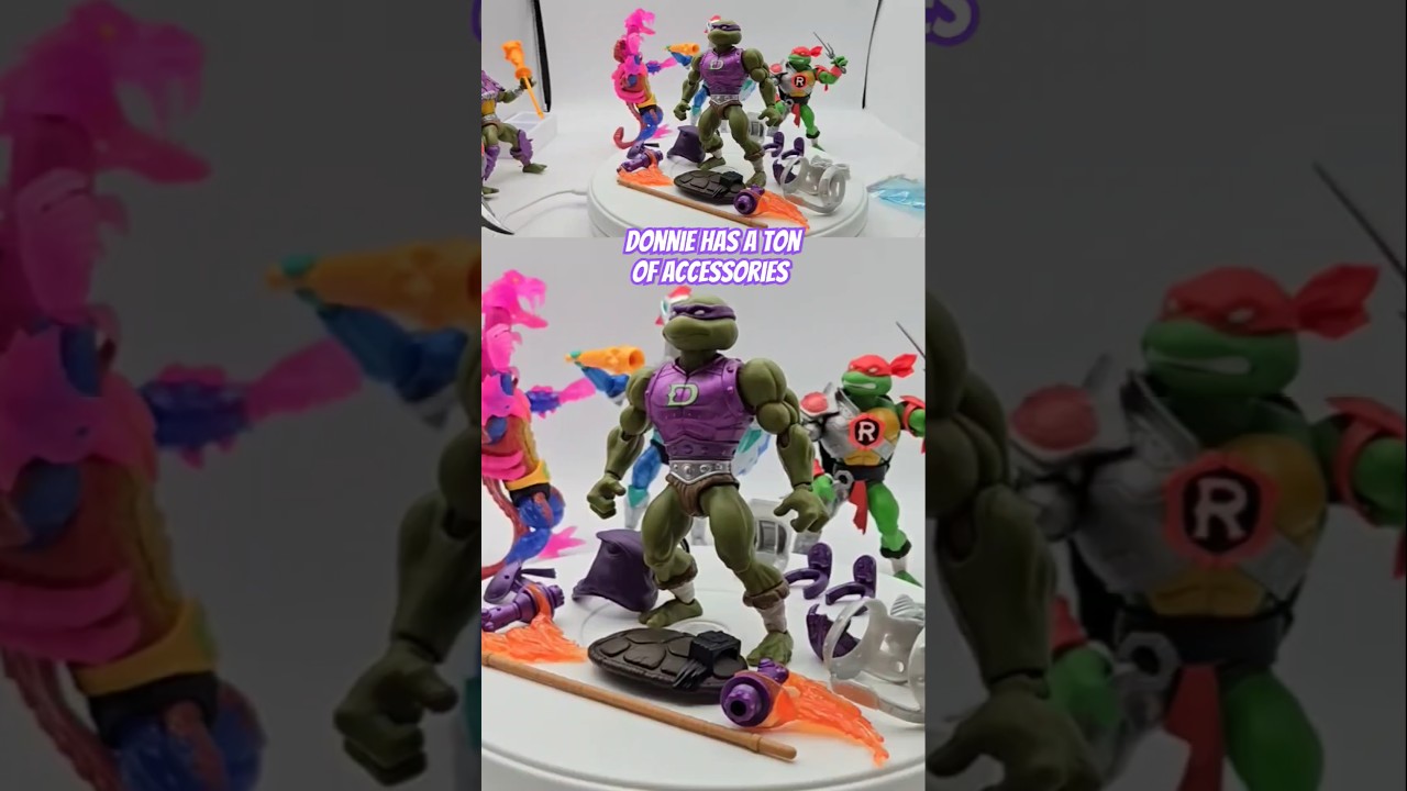 Donatello has a ton of accessories #tmnt #heman #turtlesofgrayskull #motu