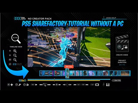 HOW TO EDIT FORTNITE MONTAGES ON PS5 SHAREFACTORY 2024 *NO PC REQUIRED*