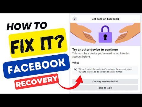 How to Fix 'Try Another Device to Continue' on Facebook Account Recovery