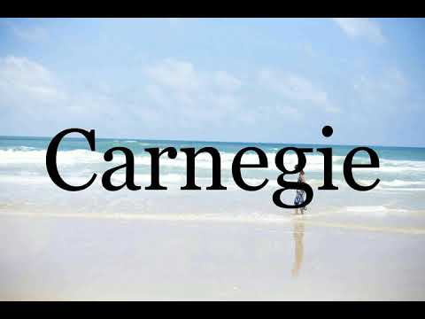 How To Pronounce Carnegie๐๐๐๐๐๐Pronunciation Of Carnegie