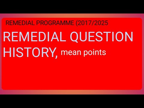 History remedial information Quizlet 2017