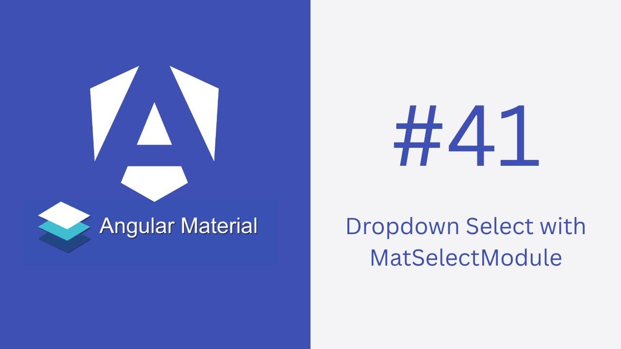 Dropdown Select with MatSelectModule