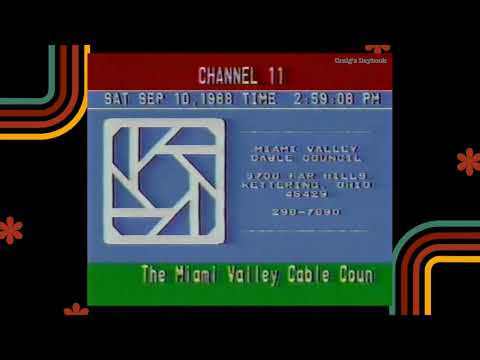 Retro 1988 - MVCC Channel Screen - Dayton, Ohio TV History - Cable Public Access